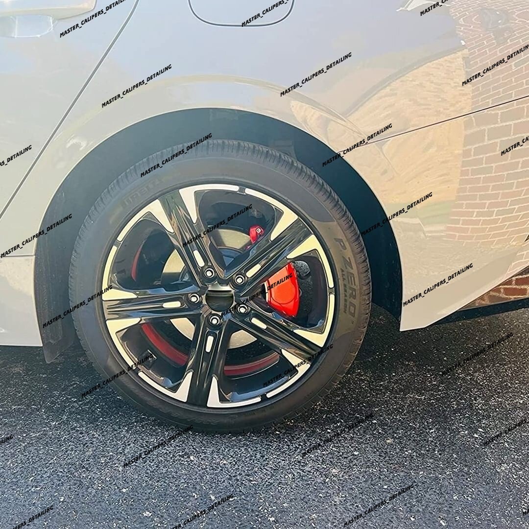 Red Kia K5 Custom metal made caliper covers for Kia K5 GT Telluride ...