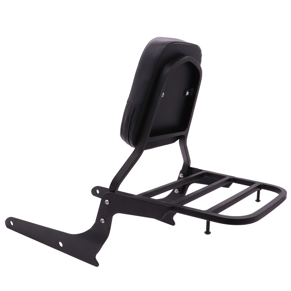 Backrest Sissy Bar Luggage Rack For Honda Shadow Spirit Phantom VT750C2 ...