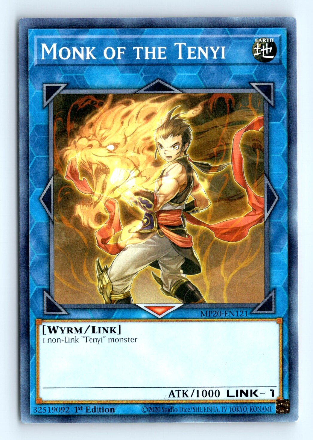 Yu-Gi-Uh Monk of the Tenyi #MP20-EN121 2020 Tin of Lost Memories tcg LP ...
