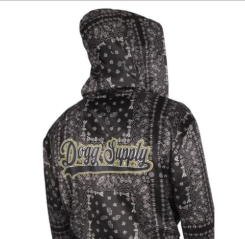 New Men's Medium Hooded Robe Dogg Supply Snoop Dogg Black Bandanna ...