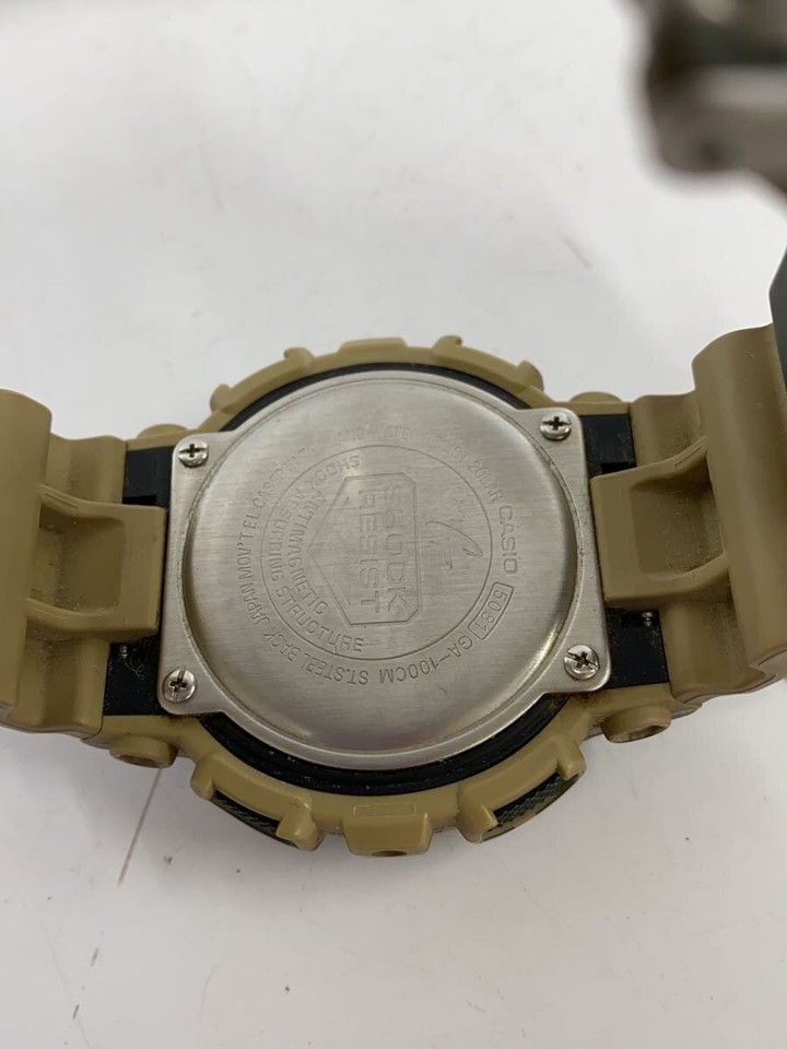 Casio G-Shock/Camouflage/Quartz Watch/Digiaana/Rubber/Khk/Khk/Ga-100Cm ...