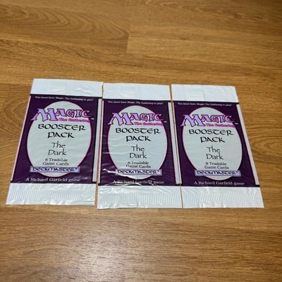 Magic The Gathering MTG EMPTY THE DARK BOOSTER PACK WRAPPER No Cards ...