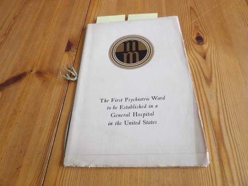 1st Psychiatric Ward Established a General Hospital Mosher, Albany, NY ...
