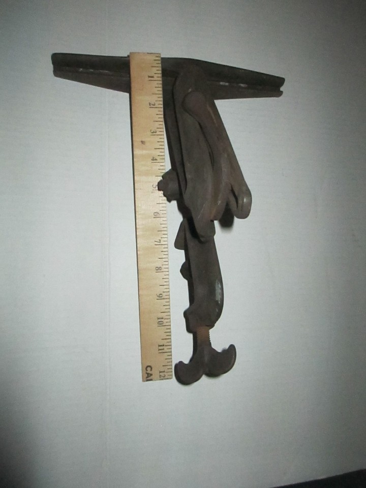 Cast Iron Vintage Saw Blade Sharpening Clamp On Bench Vise 9 1/2 inch C93 | eBay