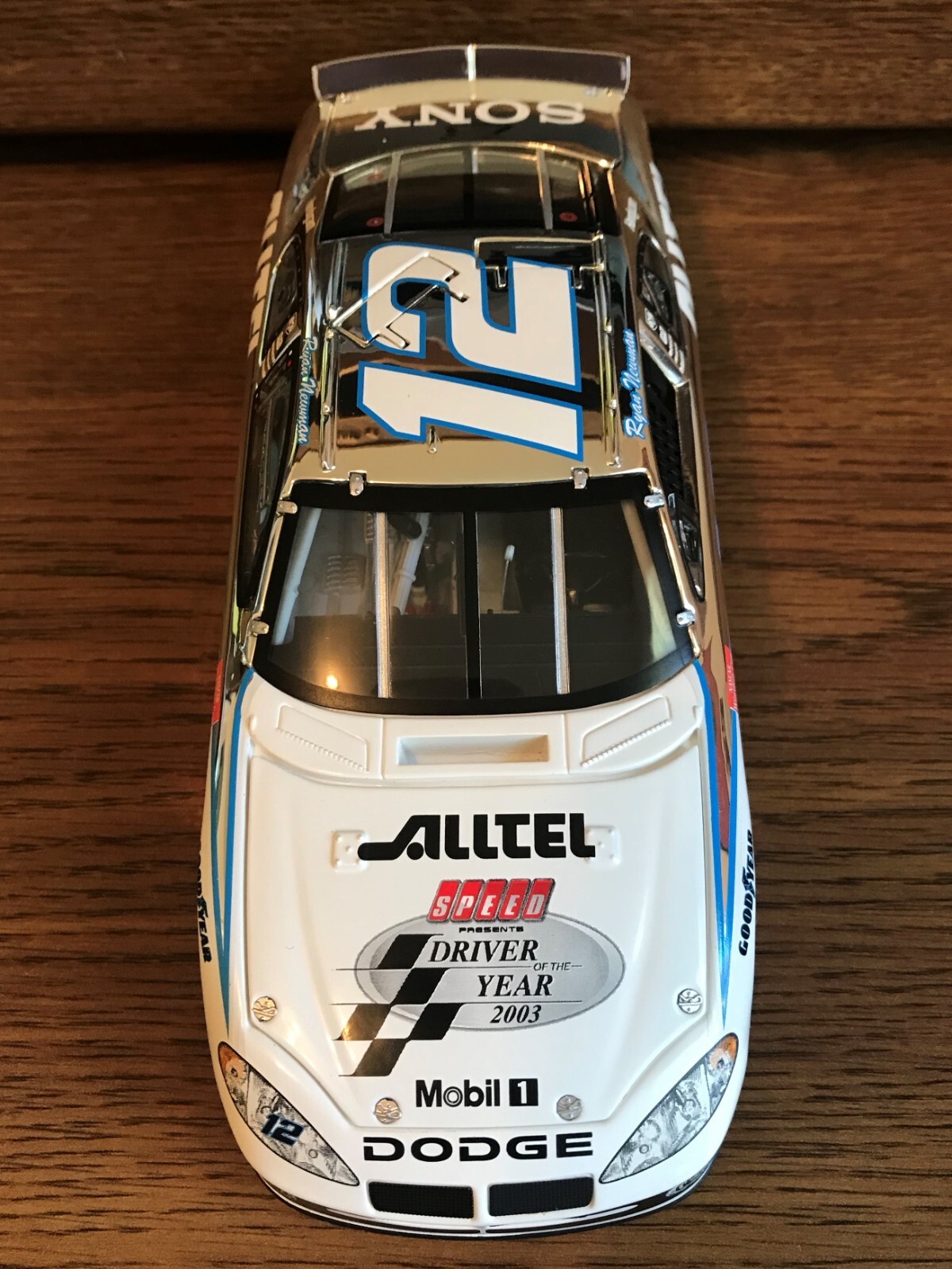 Ryan Newman 2004 Team Caliber Alltel/Rookie of Year Silver Chrome ...