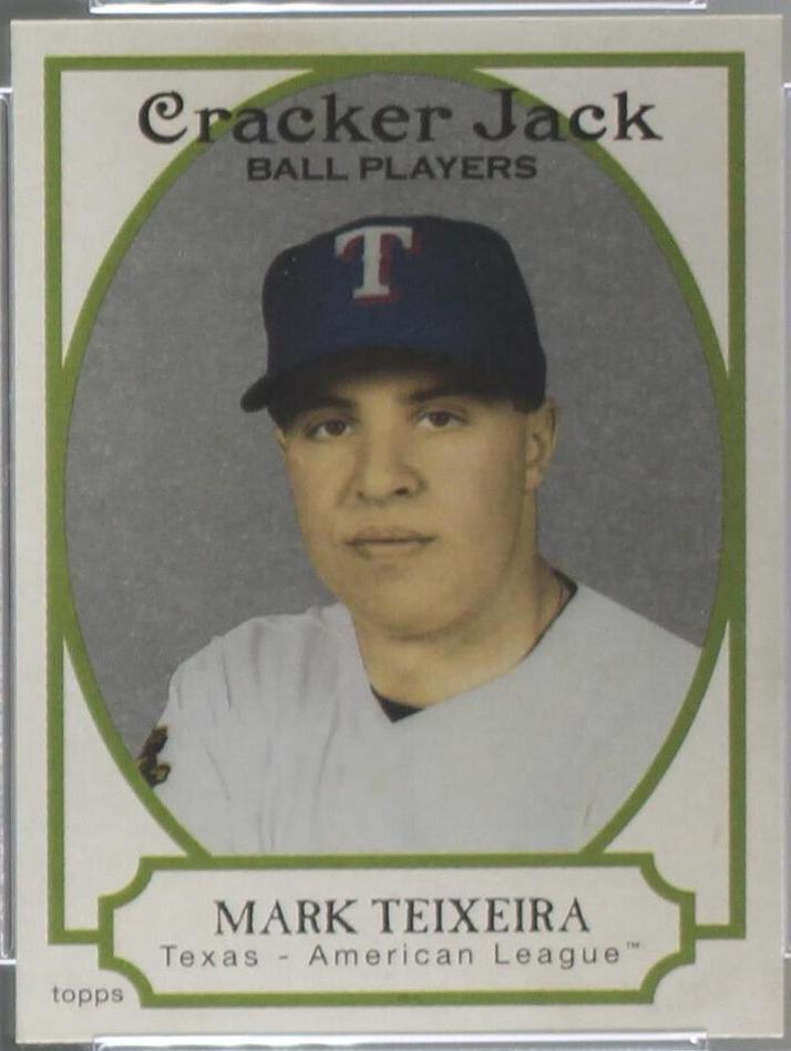 2005 Topps Cracker Jack - Mark Teixeira #22 Mini Grey /25 for sale ...