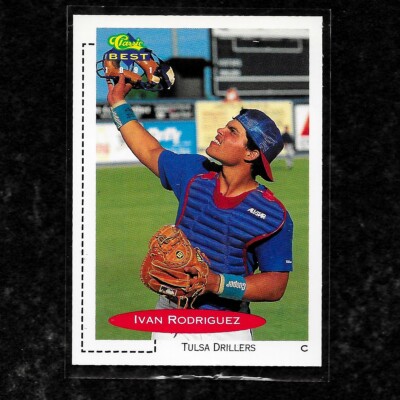 IVAN RODRIGUEZ ROOKIE CARD 1991 Classic Best RC Texas Rangers Catcher ...