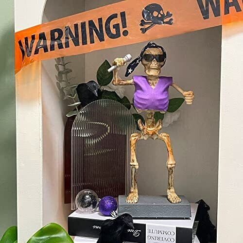 Halloween Animated Decorations, 14 Inch Singing Skeleton Dancing To the ...