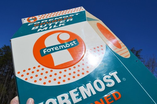 VINTAGE 50’s FOREMOST BUTTER MILK DICUT DAIRY SIGN UNFINDABLE SUPER ...