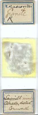 Muscovite Granite from Cornwall England Petrographic Microscope Slide ...