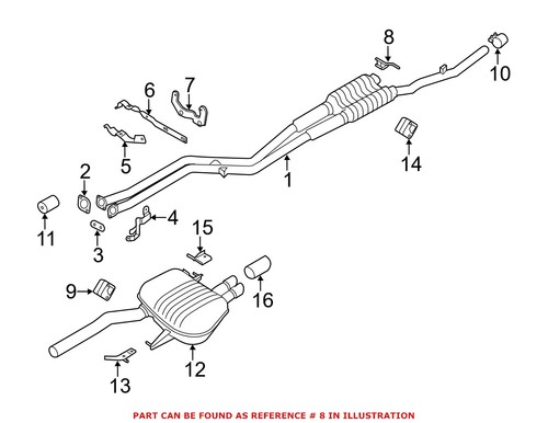 Genuine OEM Exhaust System Hanger Bracket For BMW 18207585348 | eBay