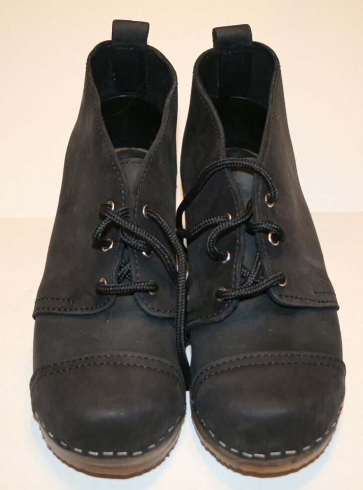 Cute Swedish Sandgrens Leather and wood Clogs Women's booties Size 39 ...
