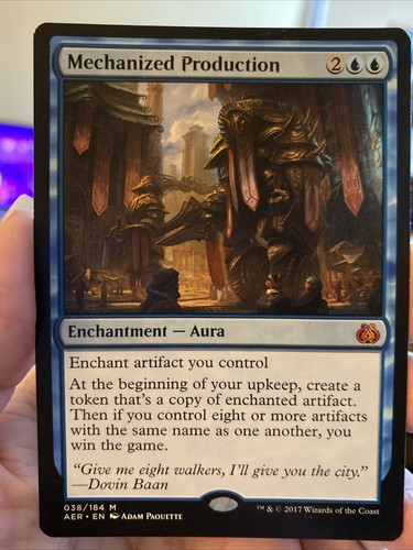 MTG Mechanized Production Aether Revolt 038/184 Regular Mythic | eBay