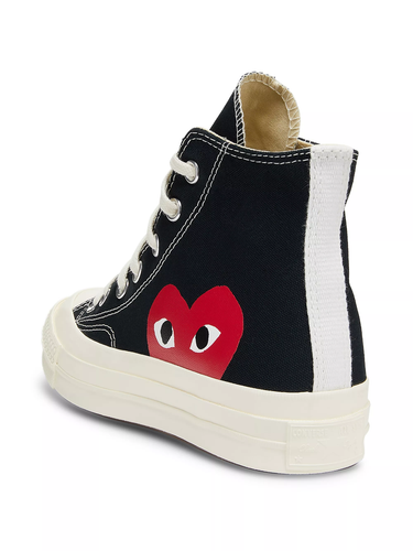 Converse x Comme des Garcons Play Chuck Taylor All-Star 70 Hi Black Red ...