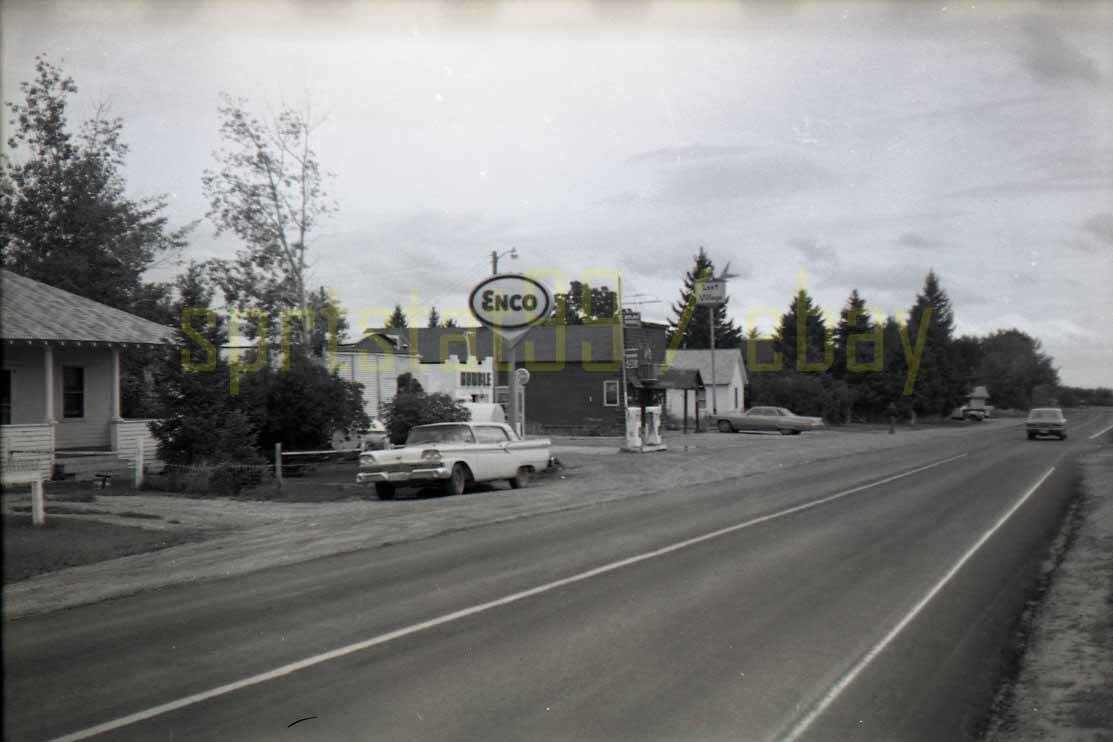1972 ENCO Gas Station - Roberts Montana MT - Vintage 35mm Negative | eBay