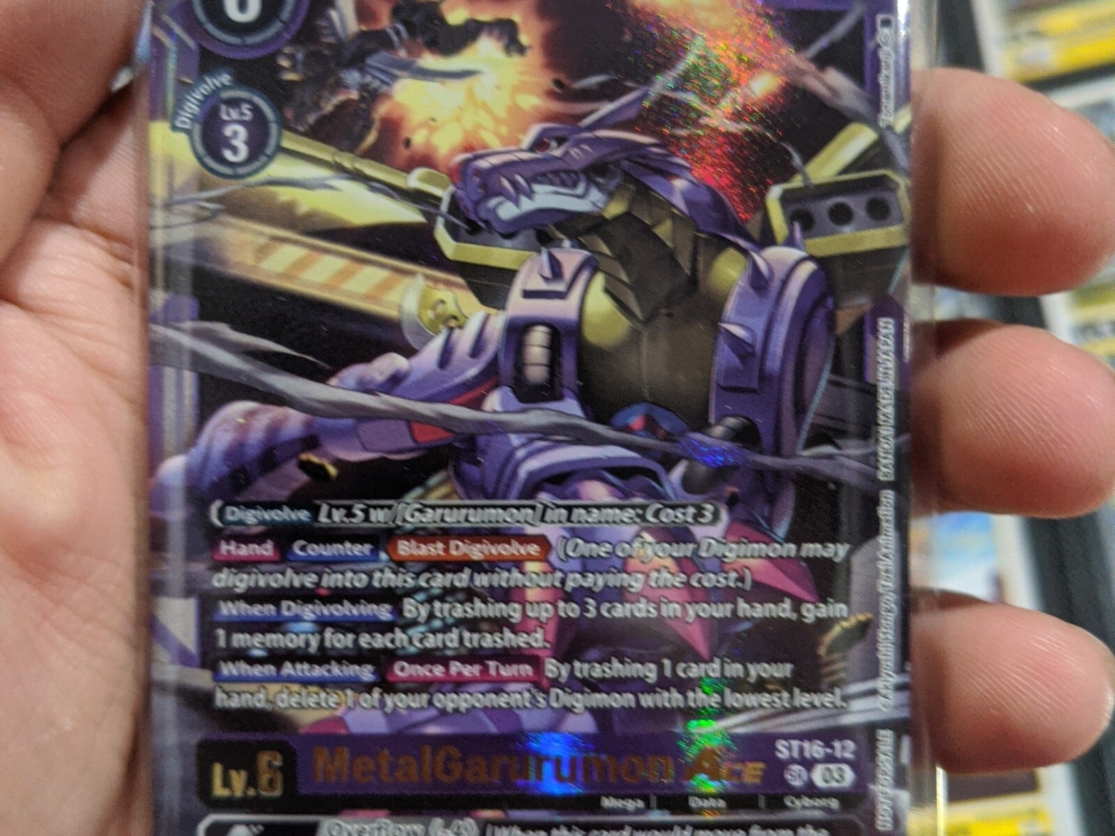 Digimon TCG MetalGarurumon Ace Box Topper ST16-12 Versus Royal Knights ...