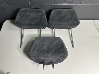 02 03 04 Honda CRV CR-V Rear Seat Headrests Head Rests Set of 3 Black ...