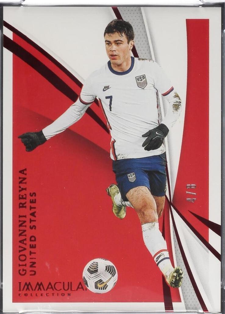 2021 Panini Immaculate Collection - Giovanni Reyna #100 Ruby /8 for ...