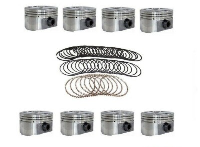 1996-2002 Chevy 350 5.7L Vortec Pistons & Ring Kit Vin R Full Set .030 ...