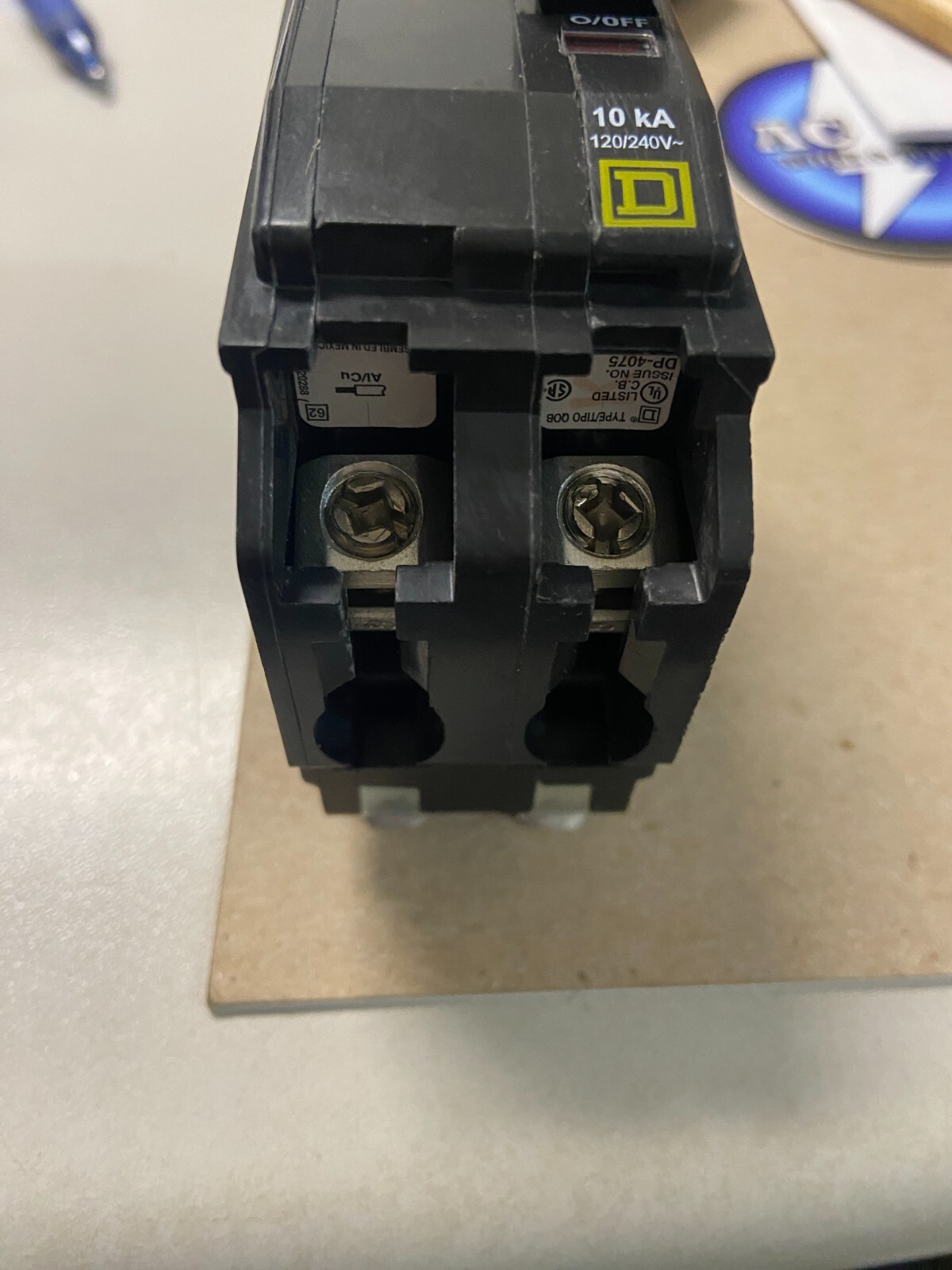 QOB250 - SQUARE D 50A AMP 2P POLE 10kA@120/240V BOLT ON CIRCUIT BREAKER ...