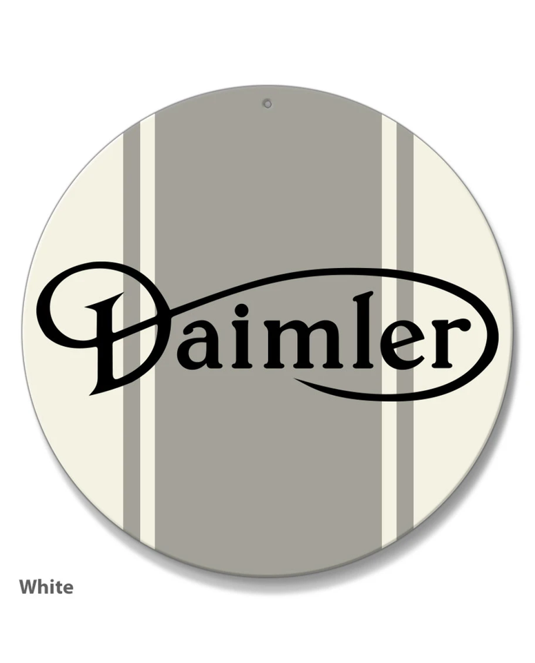 Daimler Emblem Round Aluminum Sign - Aluminum - 14 colors - Made in the ...