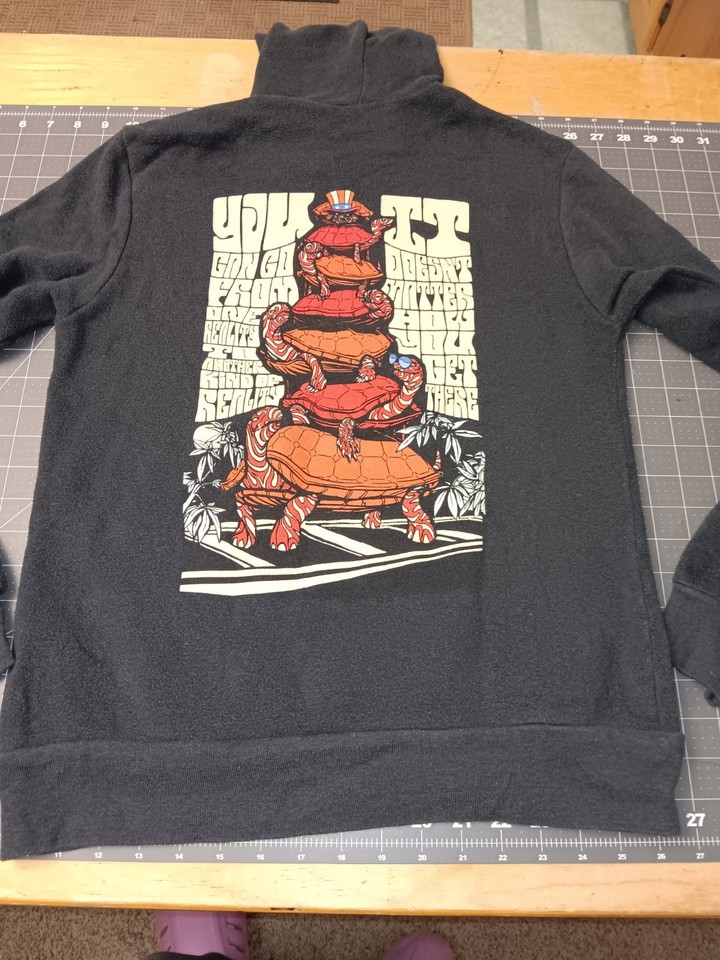 Garcia Hand Picked Hoodie Small Jerry Garcia Grateful Dead w/ 2 HATS ...