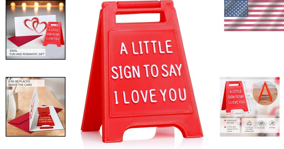 Charming Red Love Sign - Ideal Wall Decor for Anniversaries & Birthdays ...