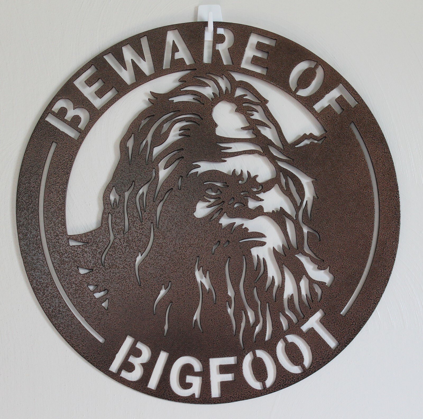 Beware Of BIGFOOT Sign Sasquatch Metal Art Squatch Big Foot Yeti | eBay