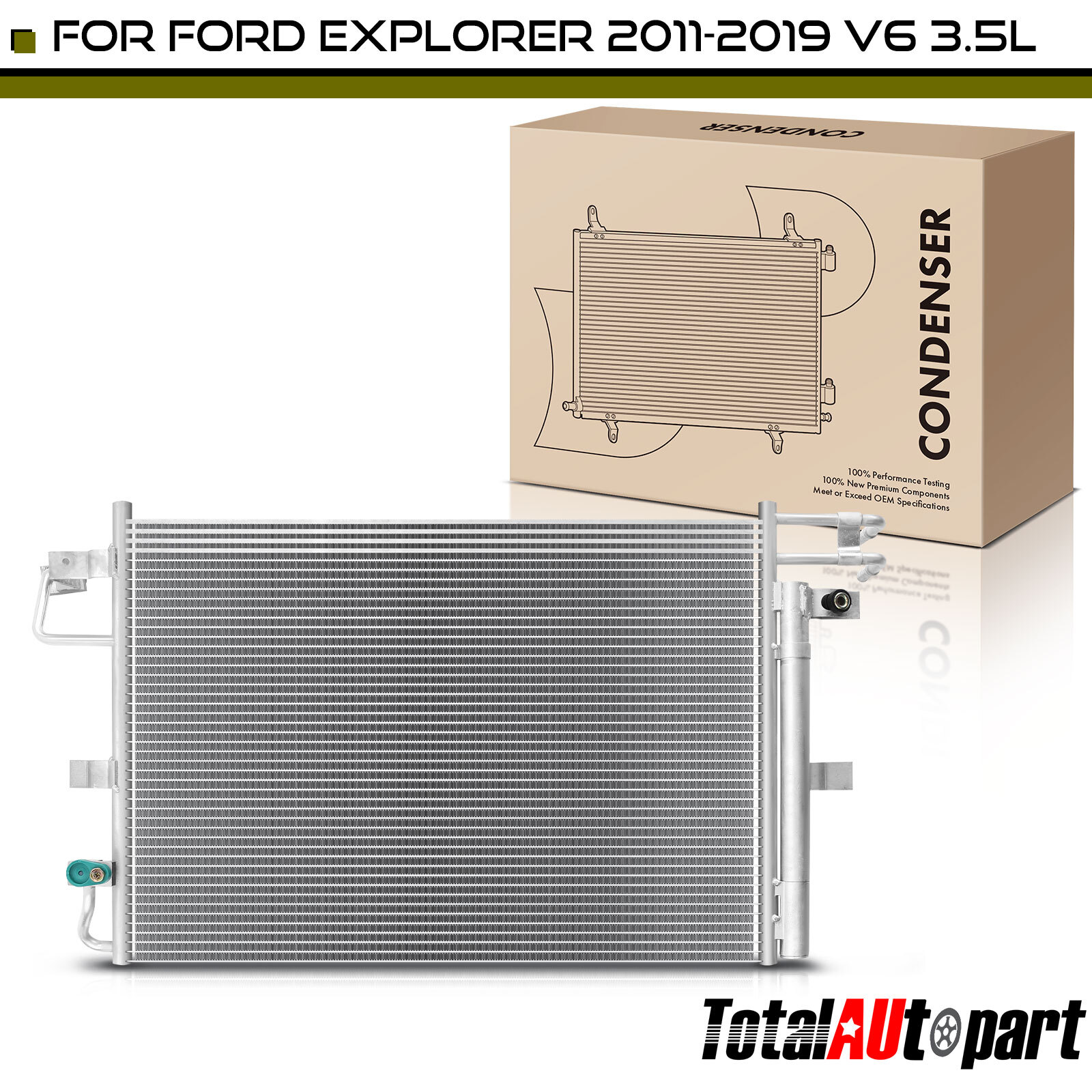 New A/C Condenser with Receiver Drier & Oil Cooler for Ford Explorer 11 ...