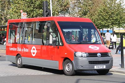 London dial a ride D7168 6x4 Quality London Bus Photo | eBay