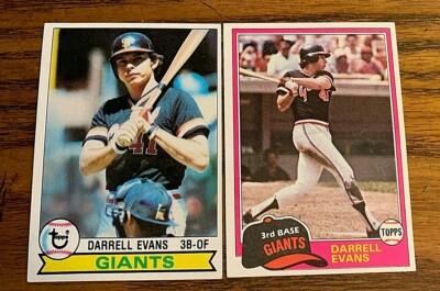 Darrell Evans Topps 1979 #410 and 1981 #648 - Giants | eBay