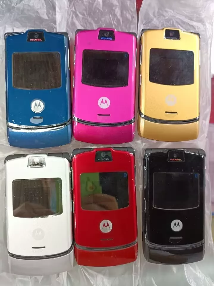 Unlocked Motorola RAZR V3 Unlocked Flip GSM Bluetooth MP4 video Mobile ...