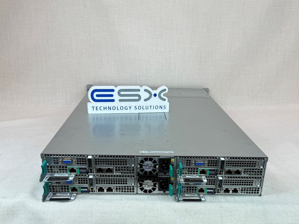 HPC Intel H2204XXLRE 2U 4x HNS2600BPB Node Server Chassis- 8x 18C Gold ...