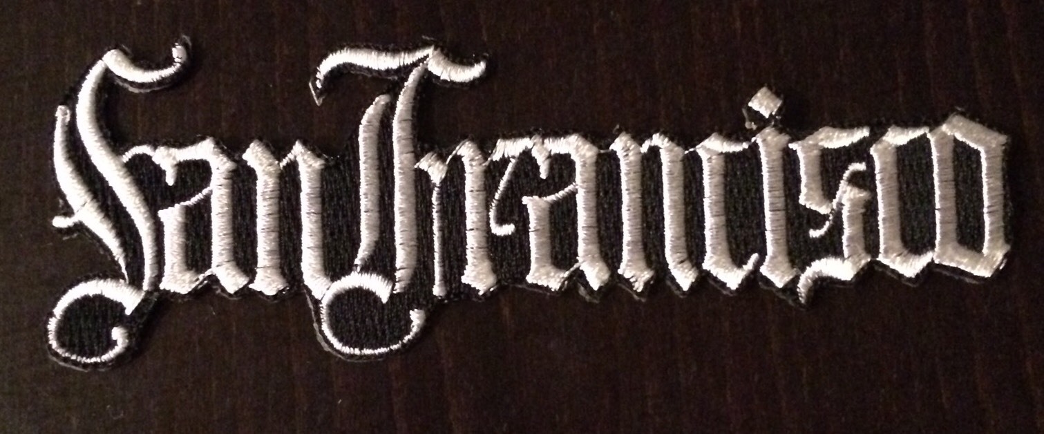 VINTAGE IRON ON EMBROIDED SAN FRANCISCO PATCH. 5"x 1 3/4"" | eBay