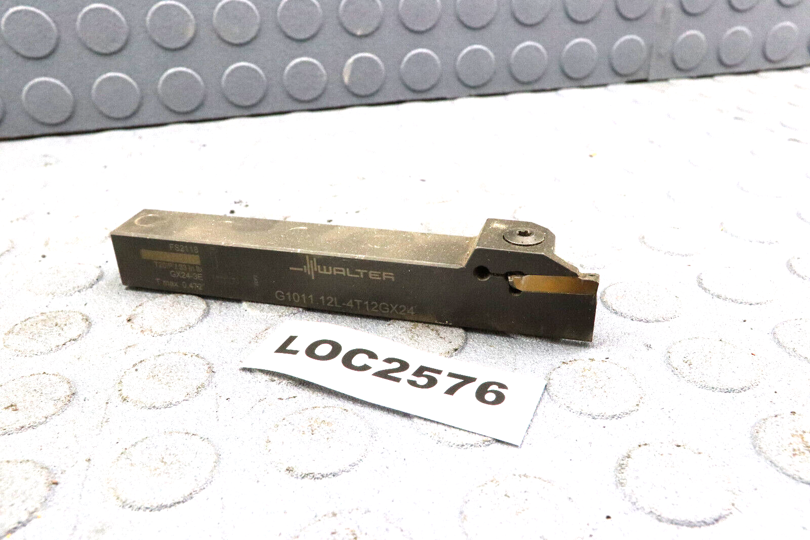 WALTER, VALENITE INDEXABLE GROOVING TOOL G1011.12L-4T12GX24 INSERT GX24 ...