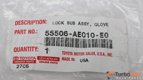 Toyota Sienna 2004-2010 Glove Box Lock Fawn Color Genuine OEM 55506 ...
