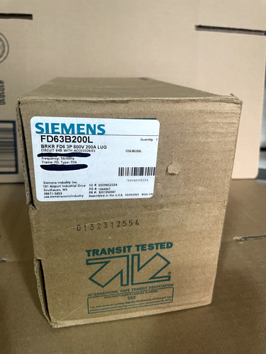 Siemens FXD63B200 200A 600V Standard Circuit Breaker for sale online | eBay