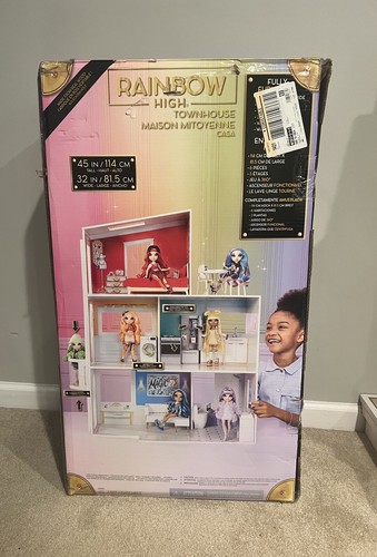 RAINBOW HIGH HOUSE - 3 STORY (WOOD) TOWNHOUSE - NEW IN BOX | eBay