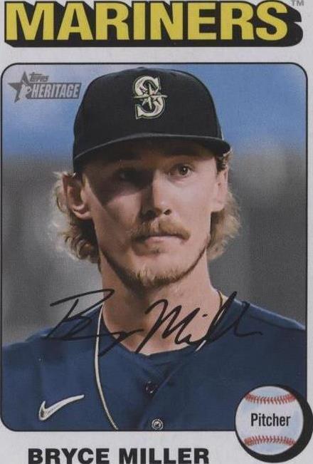 2024 Topps Heritage - Bryce Miller #299 White Border for sale online | eBay