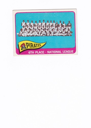 1965 Topps #209 Pittsburgh Pirates team card - VGEX (TC65) | eBay