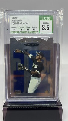 1995 SP # TC1 Michael Jordan CSG 8.5 NM MINT Time Capsule Baseball | eBay