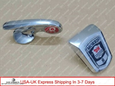 Morris 8 Eight Car Radiator Grill & Bonnet Badge Emblem Chrome Plated ...