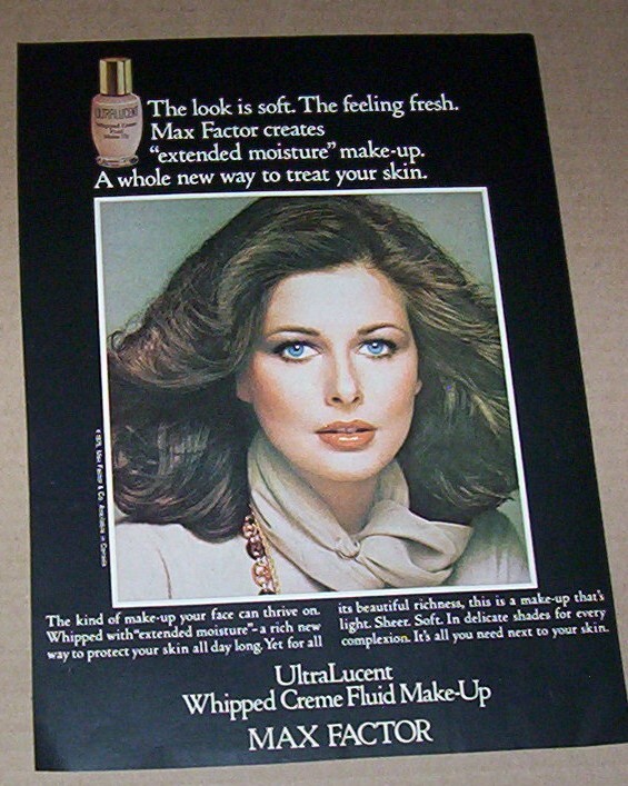 1975 print ad page - CRISTINA FERRARE Max Factor make-up cosmetics ...