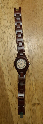 ALASKA Tense Wooden Collection Women Quartz Analog Brown Woos Watch 7 1 ...