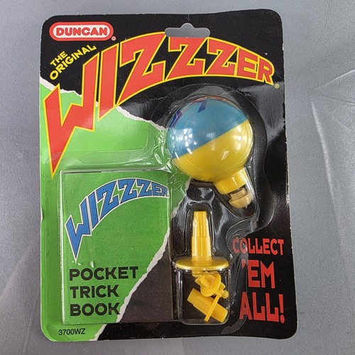 Duncan The Original Wizzer Whirling Top Toy Spinning Blue Yellow 1996 ...