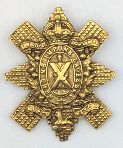 British Army Black Watch Royal Highlanders King's crown Pin JBW Free ...