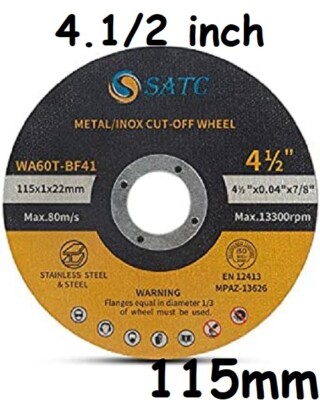 4 1/2 inch Cutting Discs 1mm Thin 115mm Angle Grinder Slitting Disc 4.5 ...