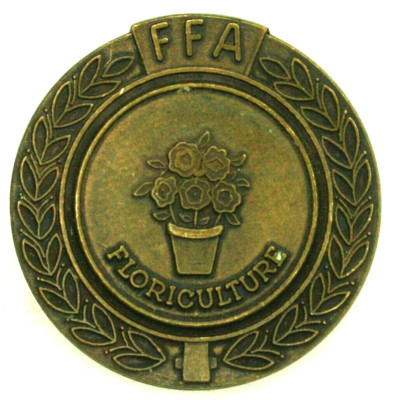 Vintage FFA Future Farmers Of America FLORICULTURE Brass Jacket Pin ...
