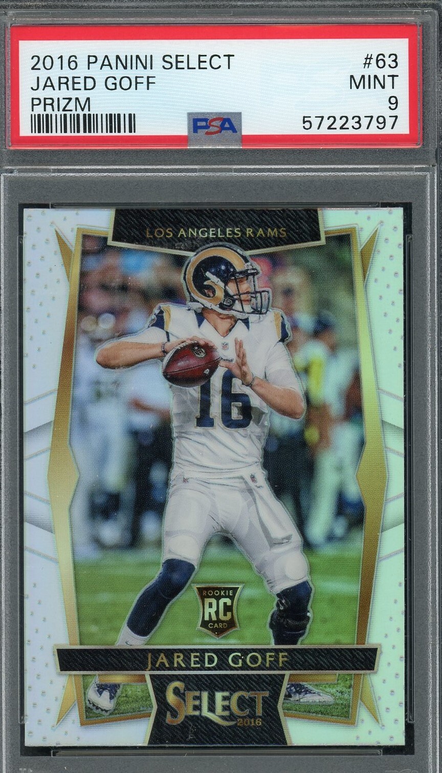 Jared Goff 2016 Panini Select Silver Prizm Football Rookie Card #63 ...