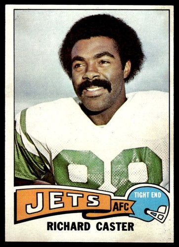 1975 Topps Richard Caster #515 New York Jets K1 | eBay